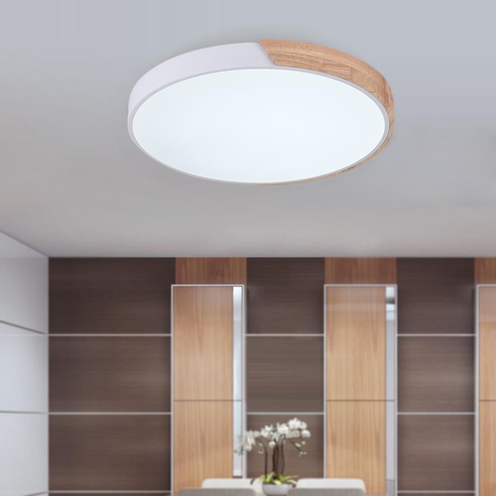 Minimalist LED Flush Mount Drum Light | LightFixturesUSA, Modern