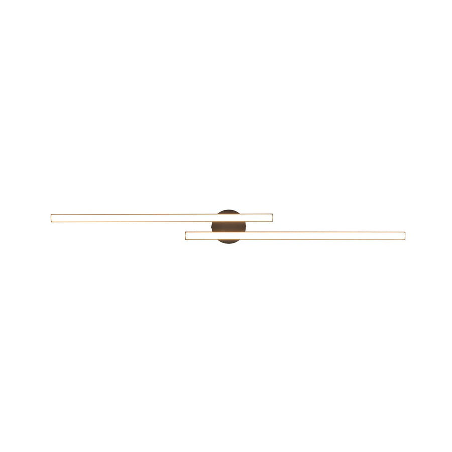 Dimmable 2-Light Long Strip Linear LED Flush Mount | LightFixturesUSA