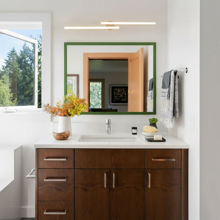 Dimmable 2-Light Long Strip Linear LED Flush Mount | LightFixturesUSA