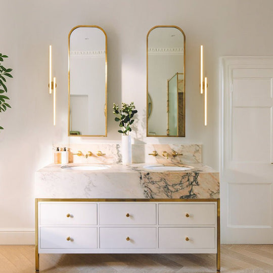 Dimmable 2-Light Long Strip Linear LED Flush Mount | LightFixturesUSA