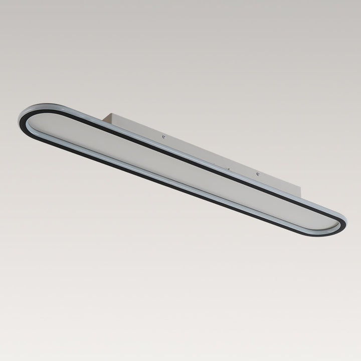 Minimalist Streamlined Oval Warm LED Ceiling Light | LightFixturesUSA