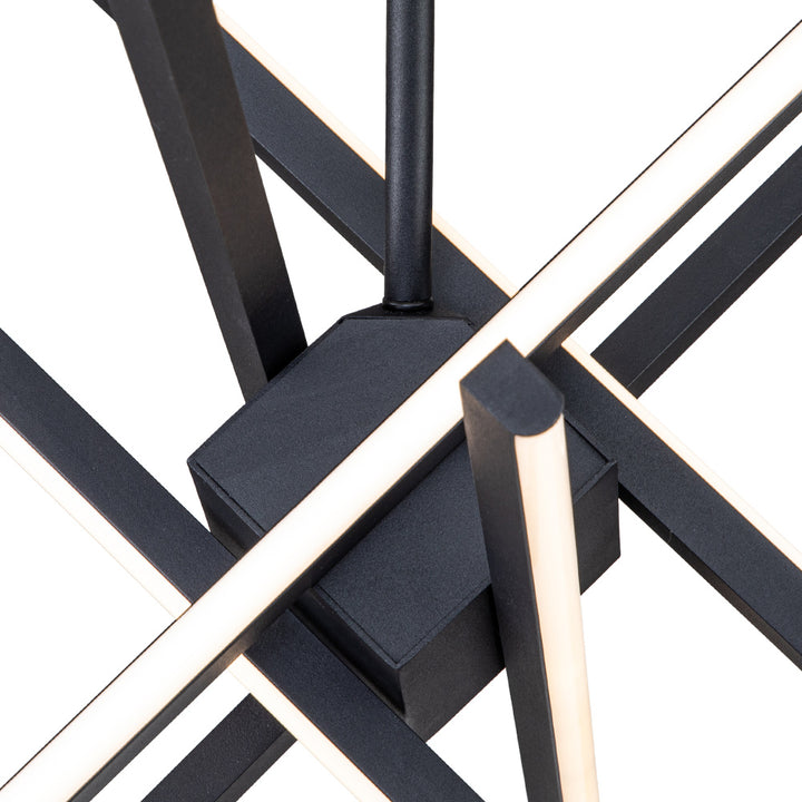Modern 6-Light LED Rod Sputnik Chandelier | LightFixturesUSA | Sirius