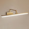 1-Light Brass Linear LED Vanity Light Modern Tube | LightFixturesUSA